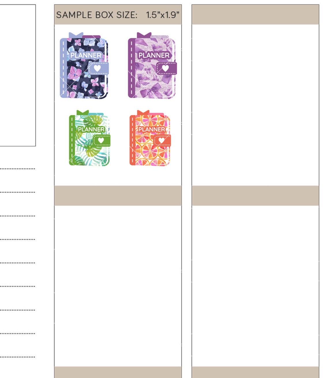 PRINTABLE Planner Icon Stickers Planning Time Stickers | Etsy