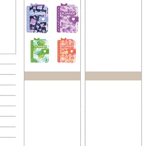 PRINTABLE Planner Icon Stickers, Planning Time Stickers, Planner Meet ...