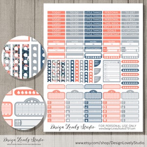 Printable Winter Planner Stickers, Winter Weekly Planner Stickers Kit ...