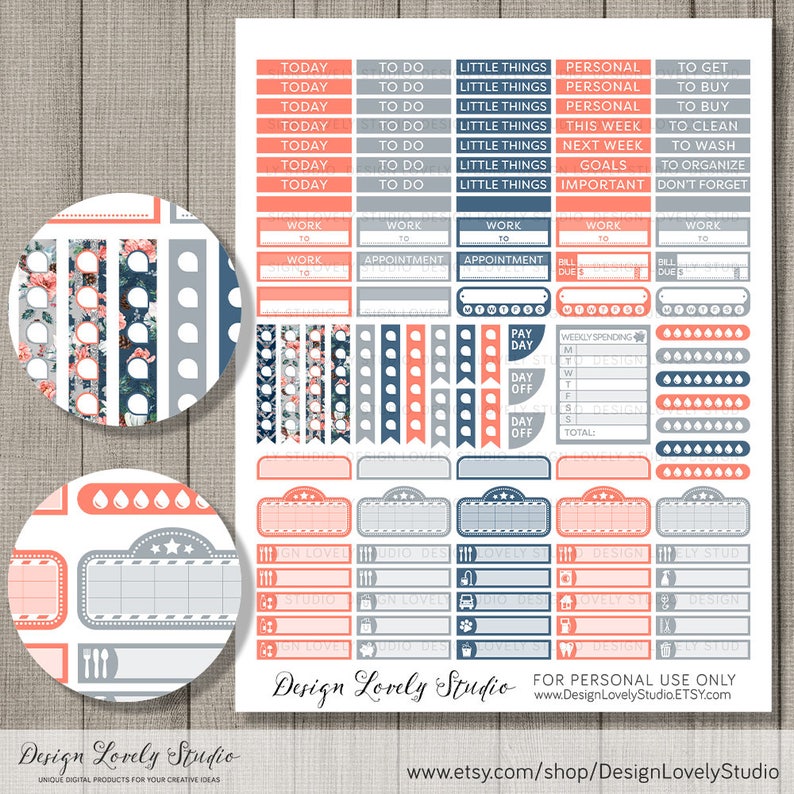 Printable Winter Planner Stickers Winter Weekly Planner - Etsy
