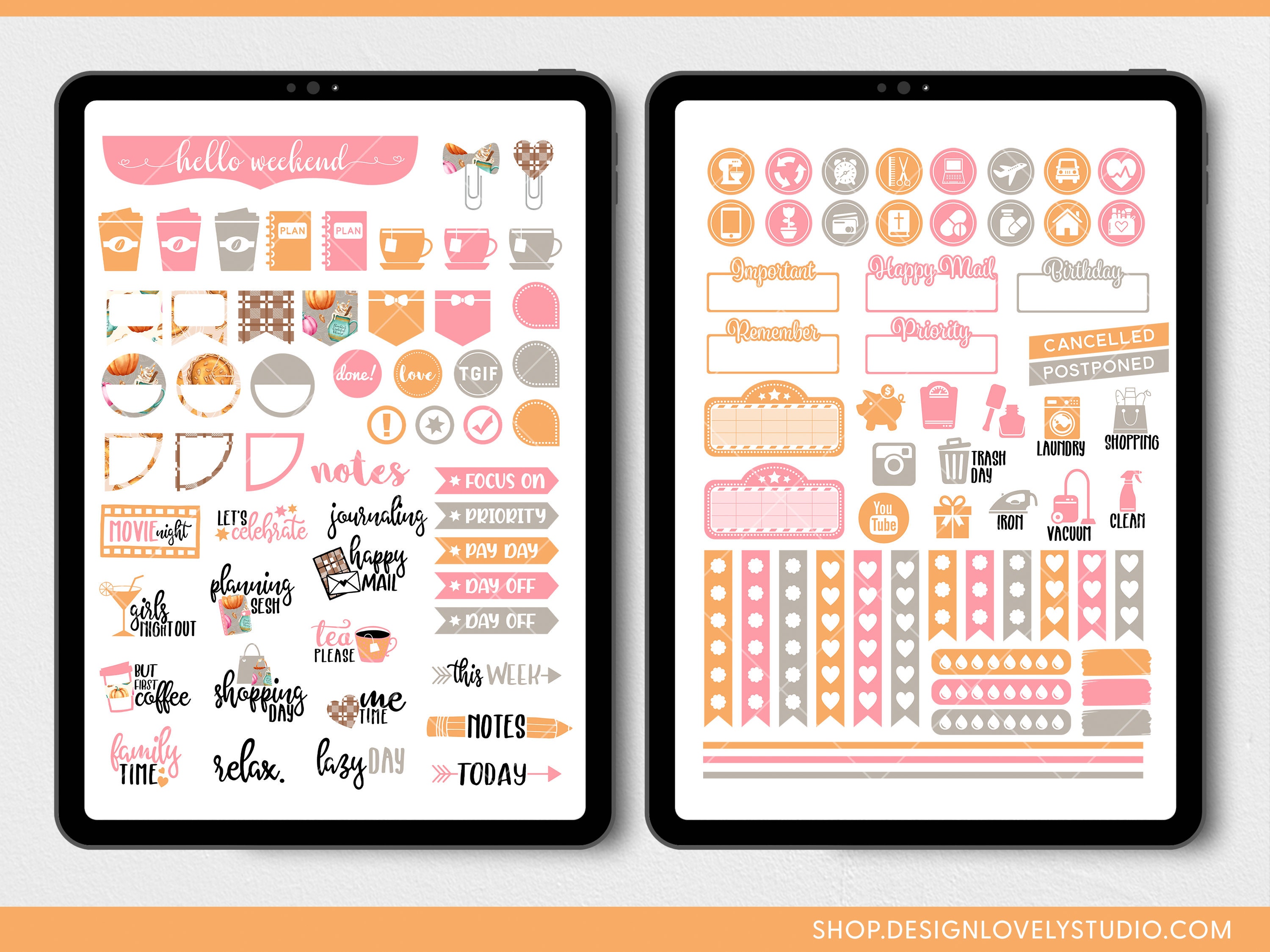 Goodnotes Stickers Fall Digital Planner Stickers October - Etsy