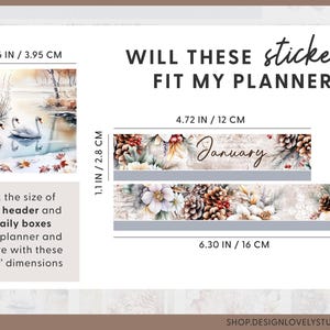 Printable Winter and Christmas Planner Stickers Bundle, December ...