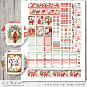 Printable DECEMBER Monthly Kit, Mini Happy Planner December Planner ...