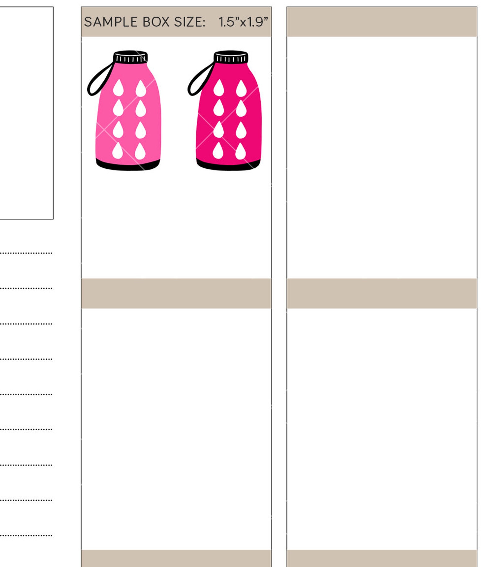 Printable Hydration Stickers Hydrate Water Bottle Planner - Etsy