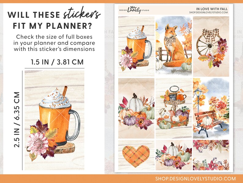 Happy Planner Printable Stickers Fall Planner Stickers - Etsy