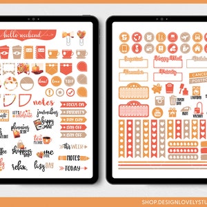 Goodnotes Stickers, Fall Digital Planner Stickers, Autumn Digital ...