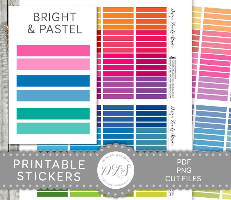 Blank HEADER Planner Stickers Multicolor Header Planner - Etsy