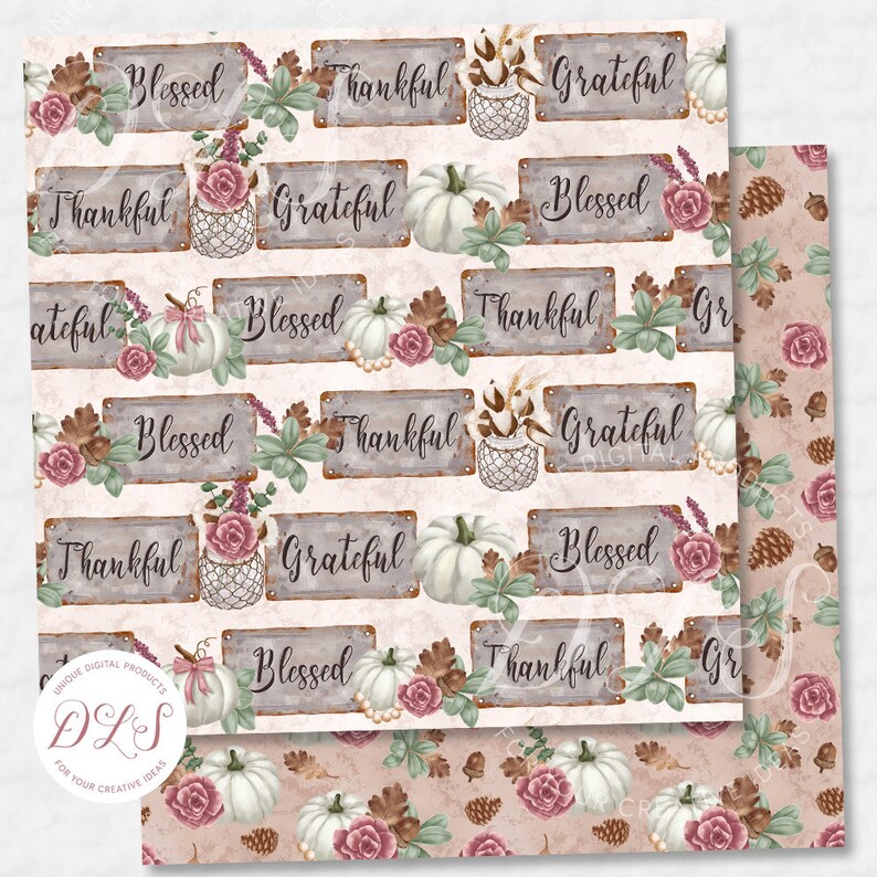 Thanksgiving Digital Paper Thanksgiving Digital Backdrop | Etsy