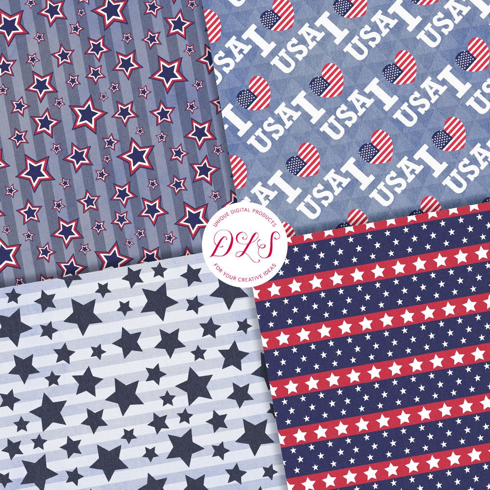 July Papers : Let's Celebrate Happy 4th of | Etsy