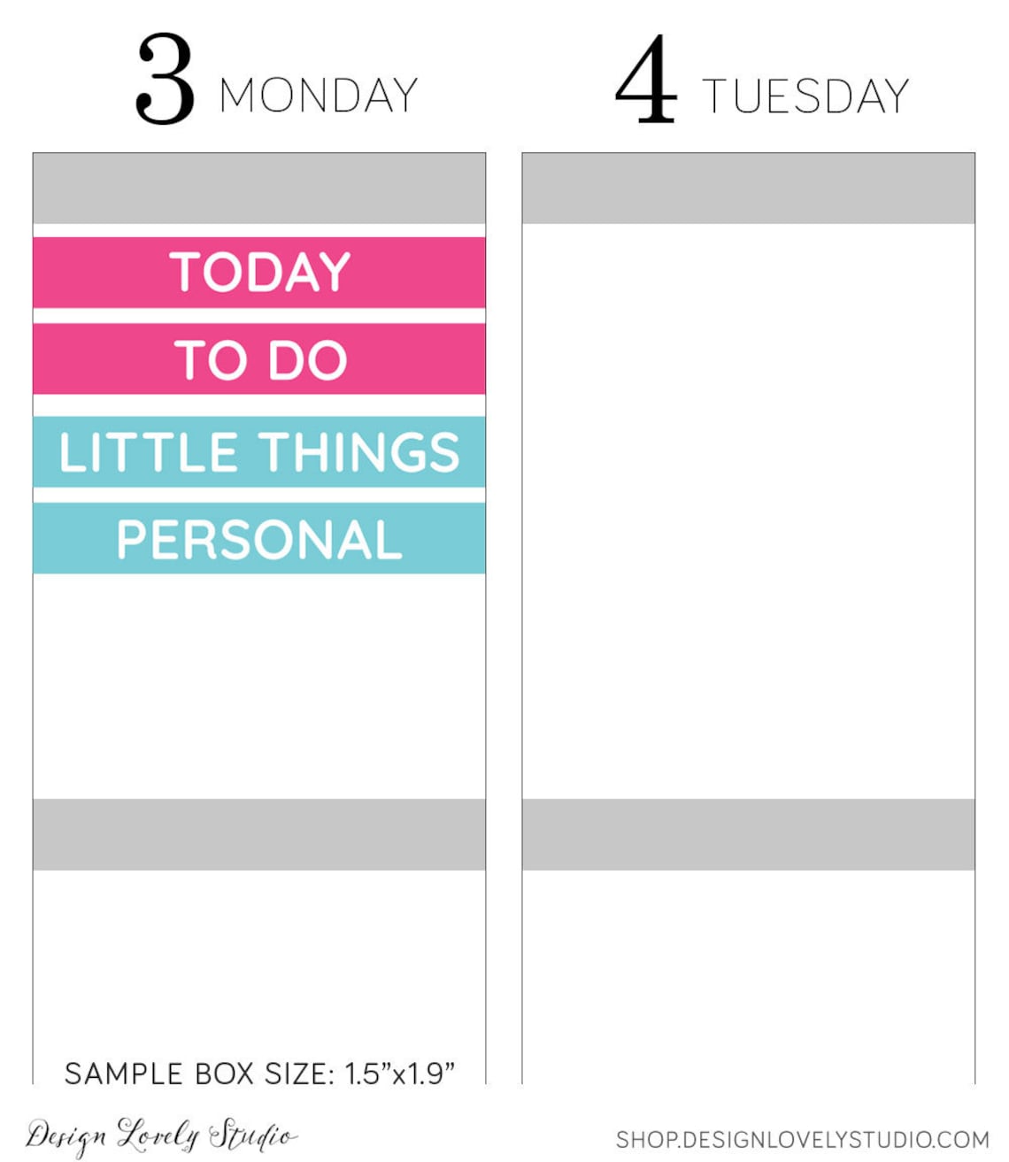 Multicolor Header Planner Stickers Printable Header Planner | Etsy