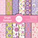 Bright Floral Digital Paper, Colorful Floral Patterns, Flower Scrapbook ...