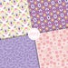 Bright Floral Digital Paper, Colorful Floral Patterns, Flower Scrapbook ...