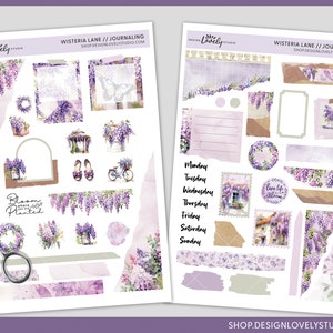 Floral Journaling Sticker Kit, Floral Deco Stickers, Spring Journaling ...