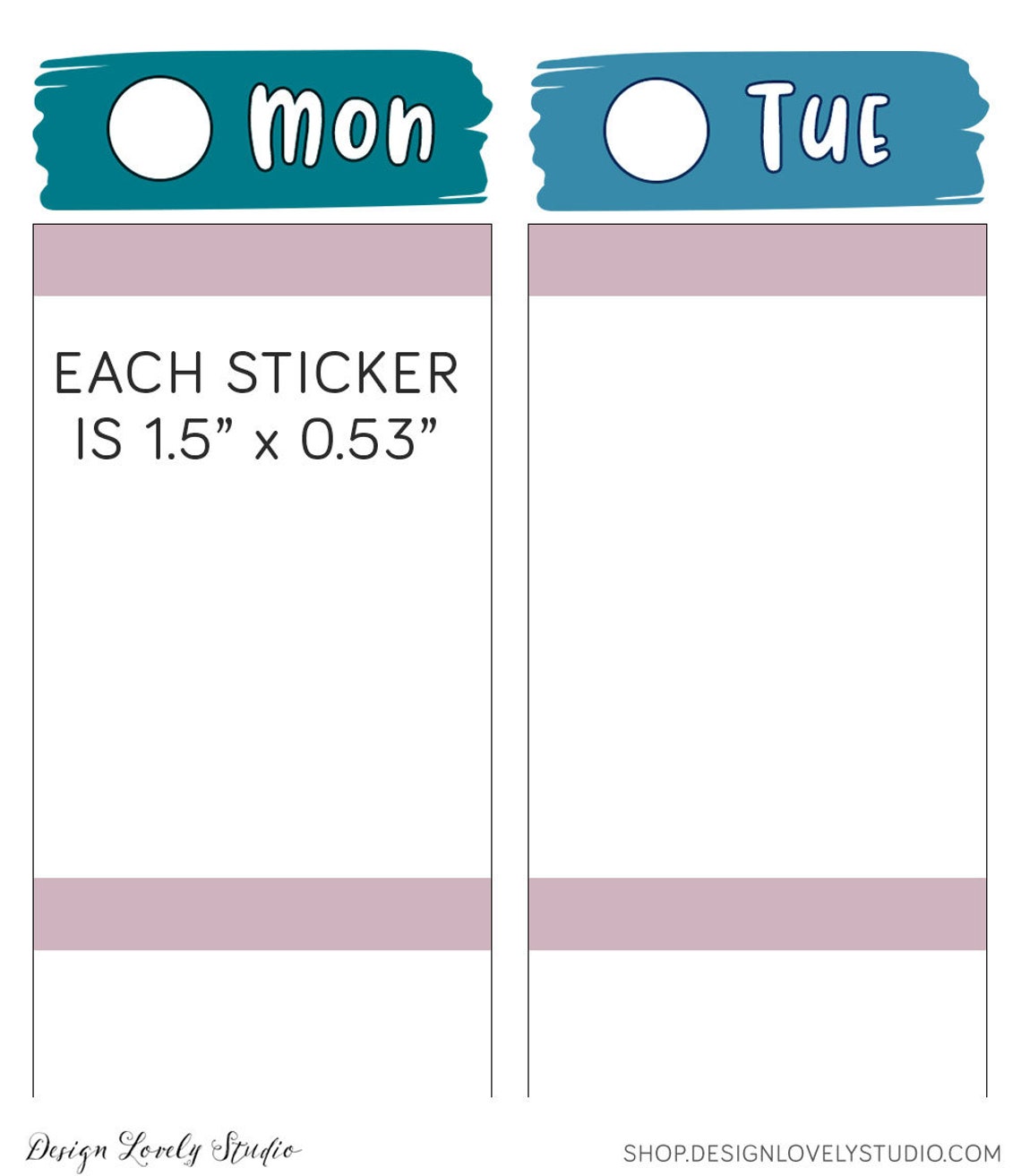 Printable DATE COVER Planner Stickers, Bright Colors Date Cover up ...