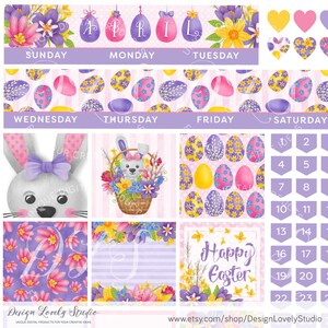 April Big Happy Planner Stickers, Easter Big Happy Planner Stickers ...