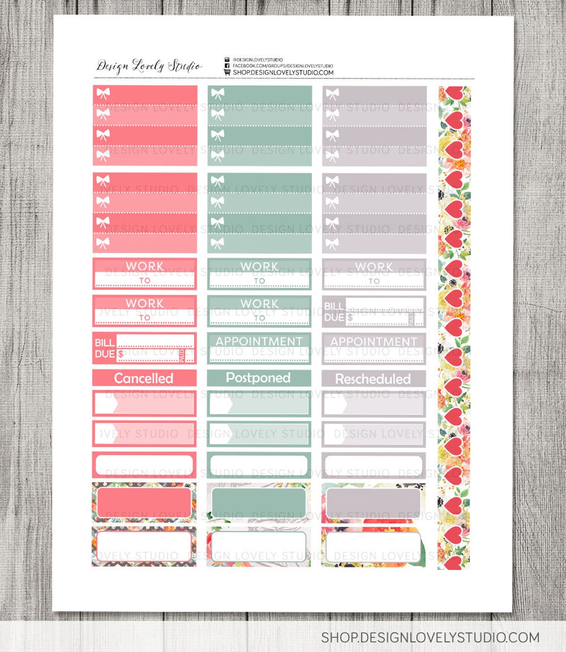 Big Happy Planner PRINTABLE Stickers Weekly Stickers Kit | Etsy