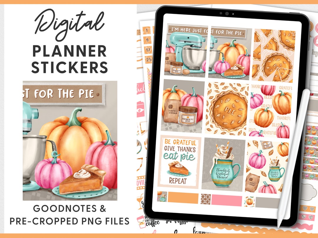 Goodnotes Stickers, Fall Digital Planner Stickers, October Digital ...