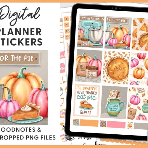 Goodnotes Stickers Fall Digital Planner Stickers Autumn - Etsy