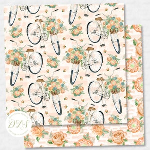 Floral Digital Paper, Spring Digital Paper Pack, Spring Digital ...