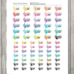 PLANNING SESH Planner Stickers, Printable Script Planner Stickers ...