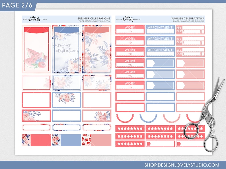 Happy Planner Stickers July Planner Kit Printable Planner - Etsy