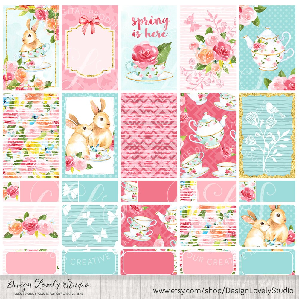 Printable EASTER Planner Stickers Spring Planner Stickers | Etsy