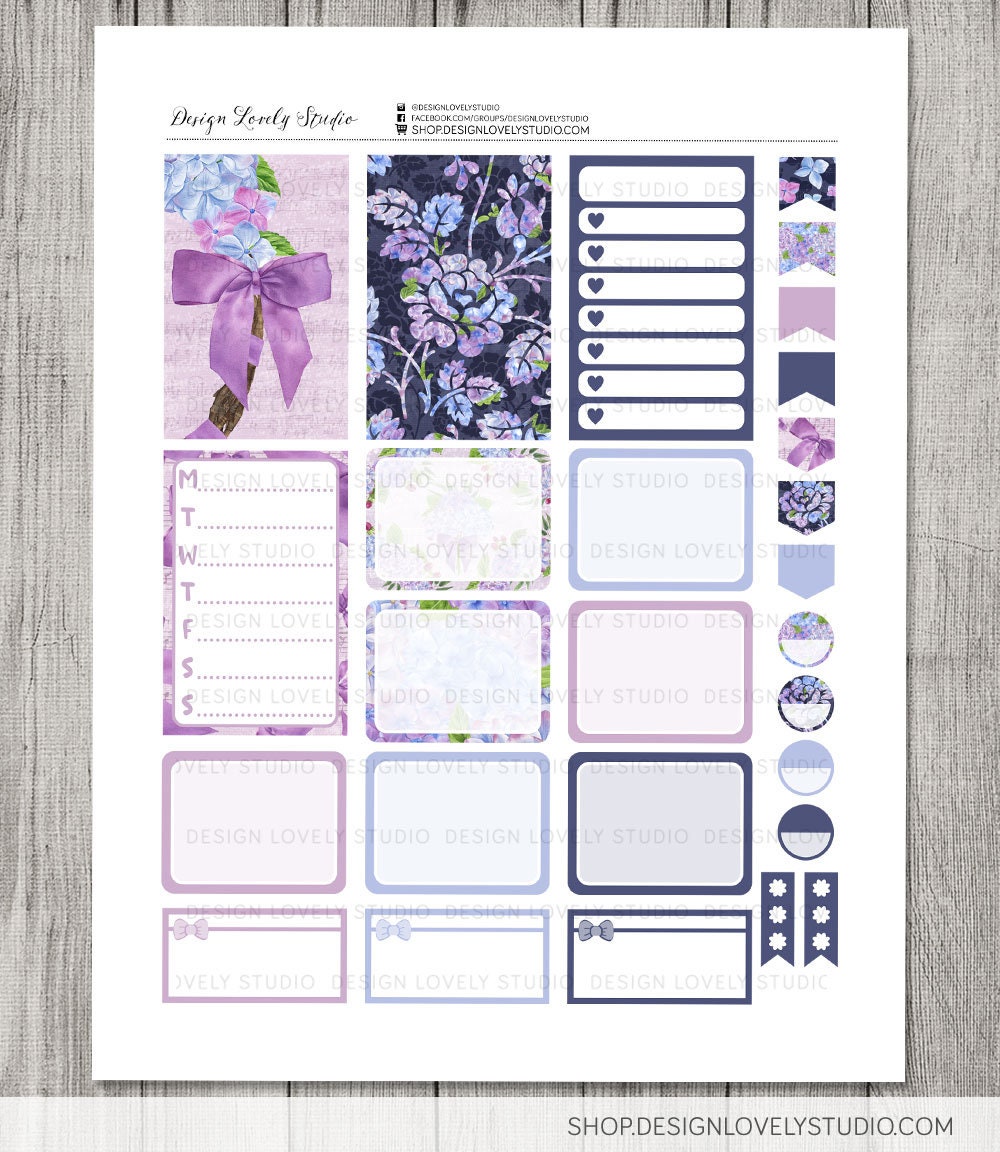 Big Happy Planner Printable Stickers Weekly Planner Stickers - Etsy