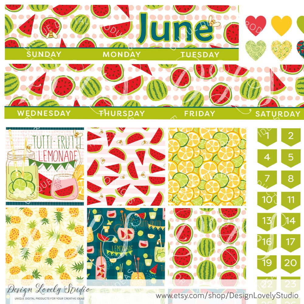 Happy Planner June Stickers June Planner Kit June Happy - Etsy