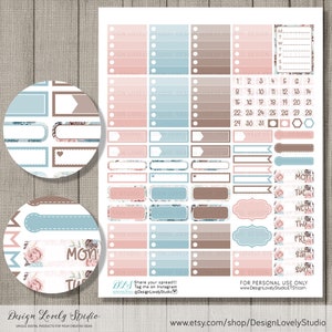 WINTER Planner Stickers, Printable Weekly Stickers Kit, Holiday ...