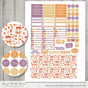 Printable NOVEMBER Monthly Stickers Kit, Happy Planner November Kit ...