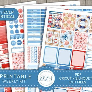 Printable Planner Stickers for EC Vertical, Weekly Planner Kit Fits ...
