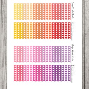 Printable CHECKLIST Planner Stickers, Dots Checklist Planner Stickers ...