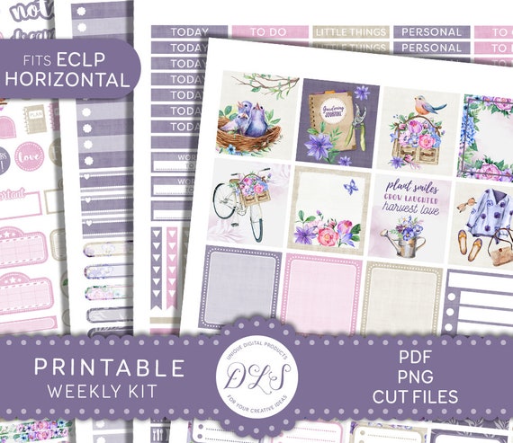 Birthday Printable Planner Stickers Planner Stickers Printable Weekly ...