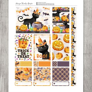 HALLOWEEN Planner Stickers Kit, Big Happy Planner Fall Weekly Kit ...