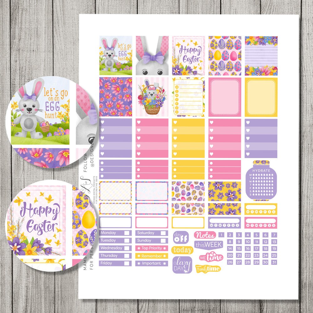 April Mini Happy Planner Easter Mini Happy Planner Kit Mambi - Etsy