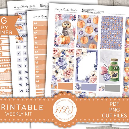 PRINTABLE Big Happy Planner Weekly Kit Honey Bee Planner | Etsy