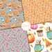 THANKSGIVING Digital Paper, Pumpkin Pie Digital Paper, Thanksgiving ...