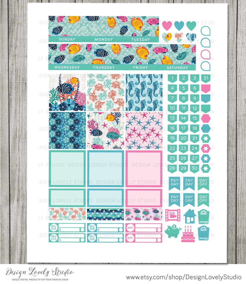 Happy Planner Monthly Kit Happy Planner Monthly Printable | Etsy