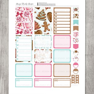 Printable CHRISTMAS Stickers Kit, Big Happy Planner Christmas Weekly ...