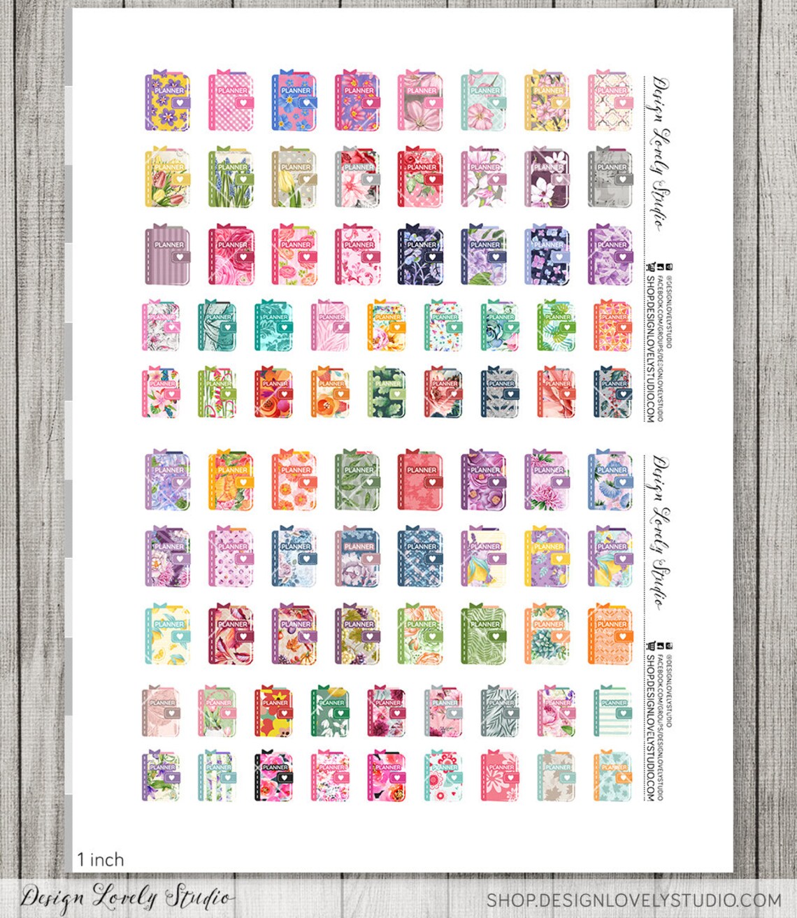 PRINTABLE Planner Icon Stickers Planning Time Stickers | Etsy