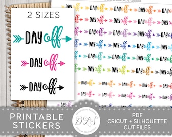 RDO Stickers, RDO Planner Stickers, Rostered Day off Stickers, Work ...