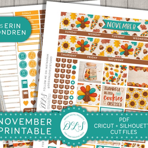 January Monthly Kit January Planner Stickers Printable - Etsy