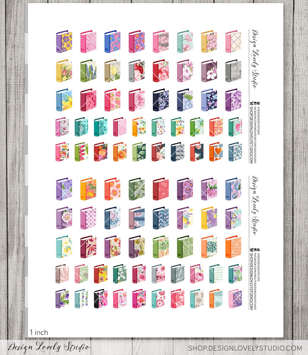 Books Planner Stickers Library Planner Stickers Book Lover - Etsy