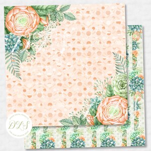 Floral Digital Paper, Spring Digital Paper Pack, Spring Digital ...