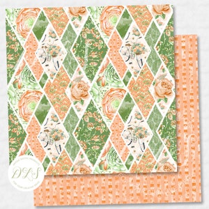 Floral Digital Paper, Spring Digital Paper Pack, Spring Digital ...