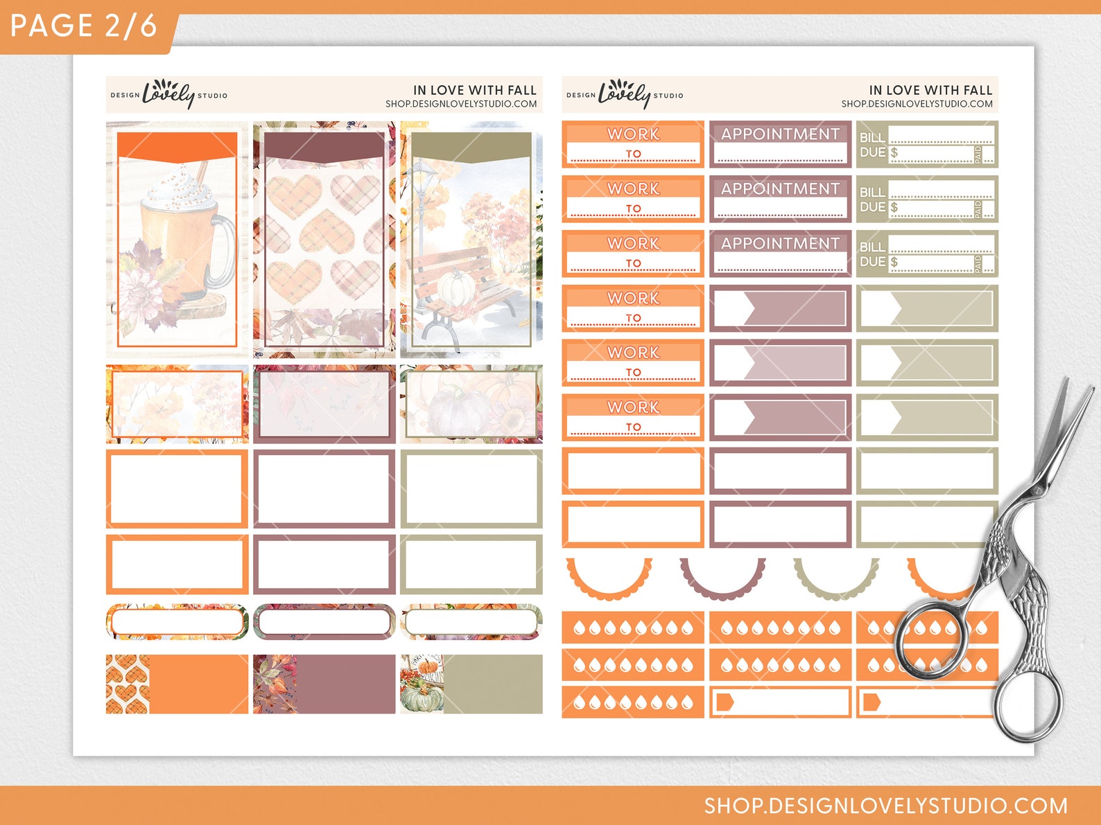 Happy Planner Printable Stickers Fall Planner Stickers - Etsy