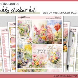Printable Floral Planner Stickers Bundle, Spring, Summer, Monthly ...