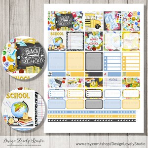 Printable BACK TO SCHOOL Planner Stickers, Back to School Weekly ...