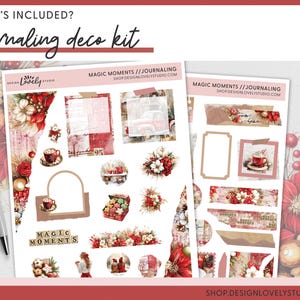 Printable Christmas Planner Stickers Bundle, December Monthly Stickers ...