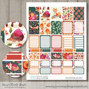 Fall Planner Stickers, Autumn Planner Stickers, EC Planner Stickers ...
